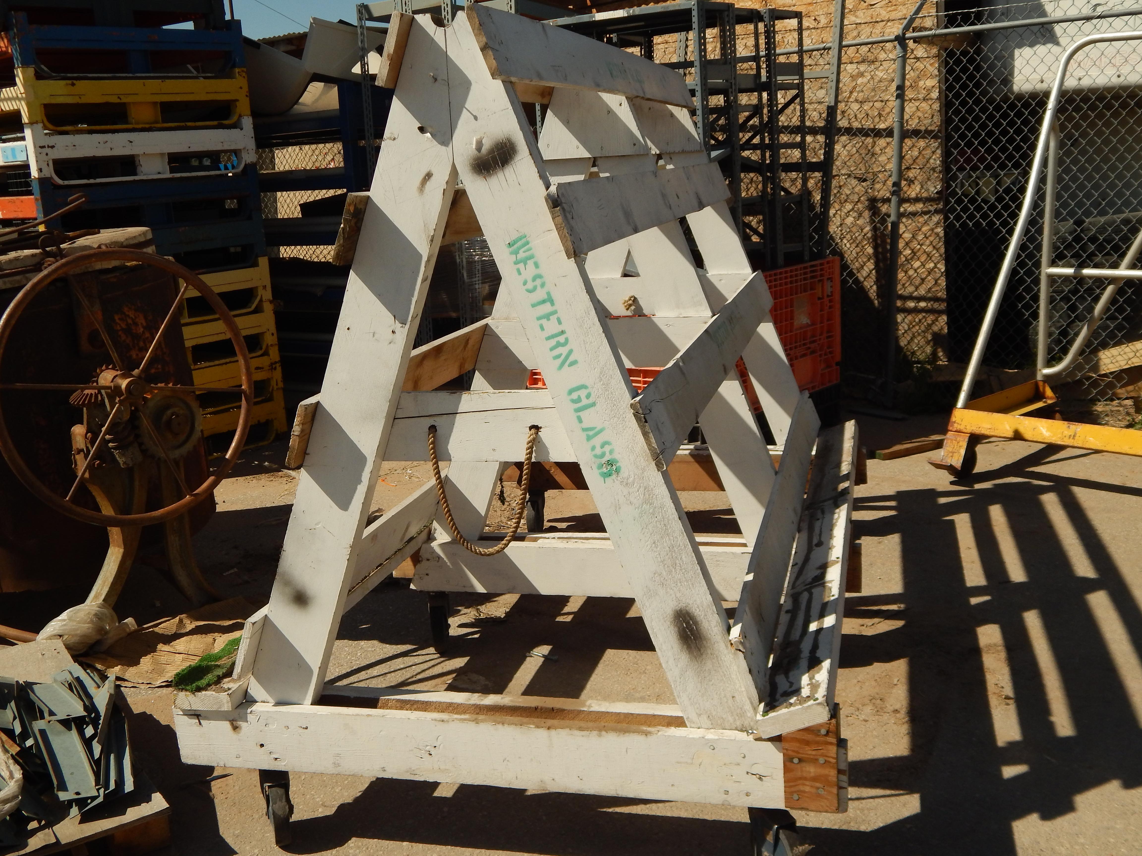 Sheet Glass Storage Rack Wood A Frame 68 T79903 Ebay